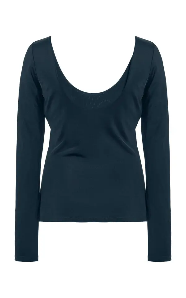 KALLMEYER Riva Liquid Jersey Long Sleeve Top - Blue