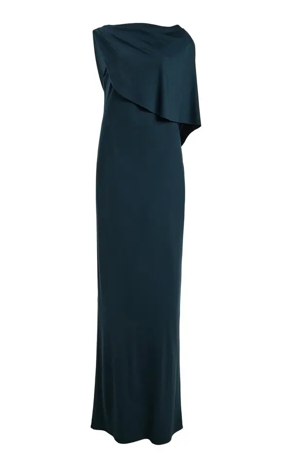 KALLMEYER Exclusive Giselle Draped Maxi Dress - Blue