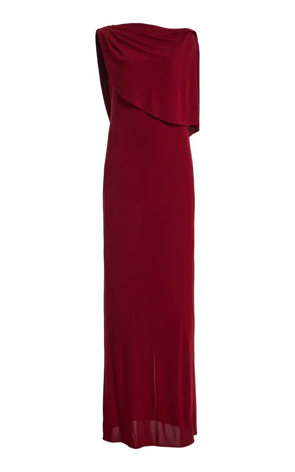 KALLMEYER Exclusive Giselle Draped Maxi Dress - Red