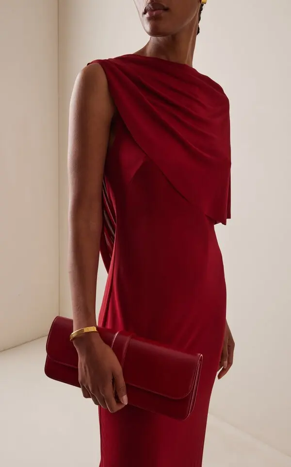 KALLMEYER Exclusive Giselle Draped Maxi Dress - Red