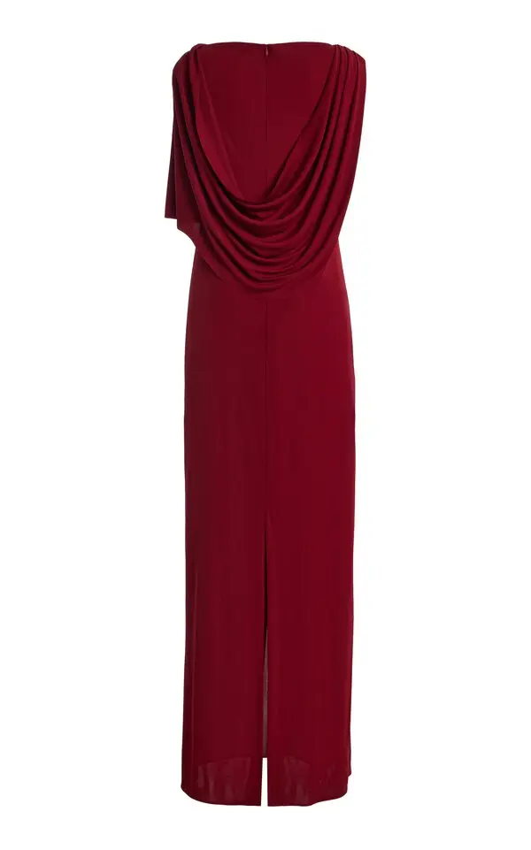 KALLMEYER Exclusive Giselle Draped Maxi Dress - Red