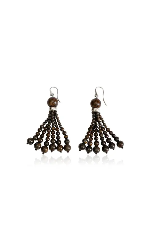 Le Sundial Venice Opera Bronzite Earrings - Brown