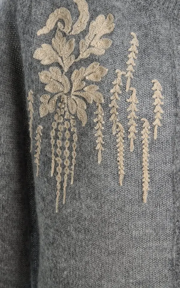 KALLMEYER Embellished Mohair Alpaca Cardigan