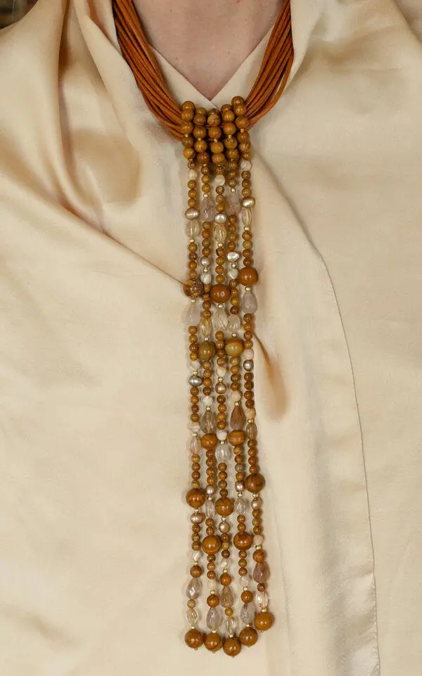 Le Sundial Ochre Cascade Necklace