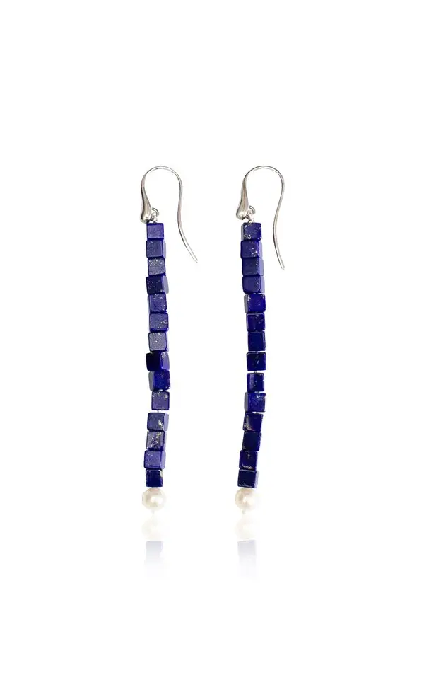 Le Sundial Ines Lapis Earrings - Navy