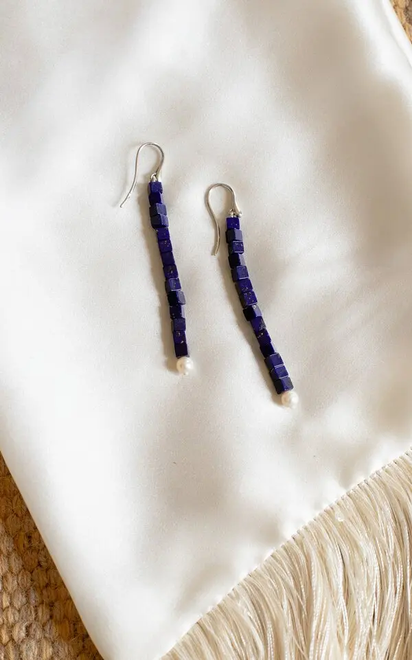 Le Sundial Ines Lapis Earrings