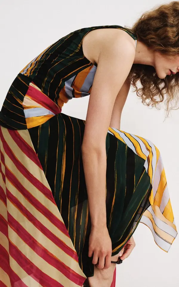 Proenza Schouler Judd Printed Silk-blend Dress