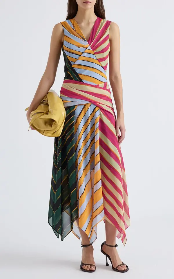Proenza Schouler Judd Printed Silk-blend Dress