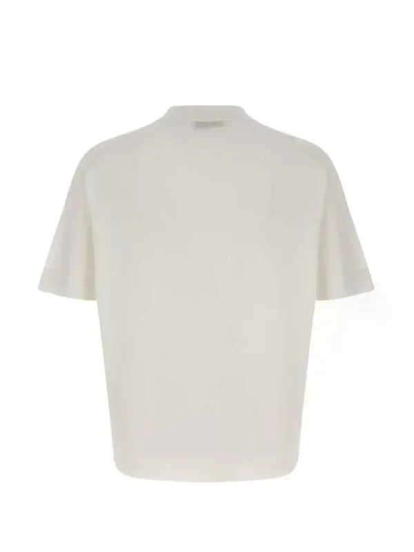 FILIPPO DE LAURENTIIS Mock-neck Cotton T-shirt