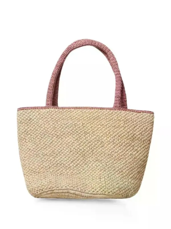 MC2 SAINT BARTH Logo Embroidered Tassel Tote Bag