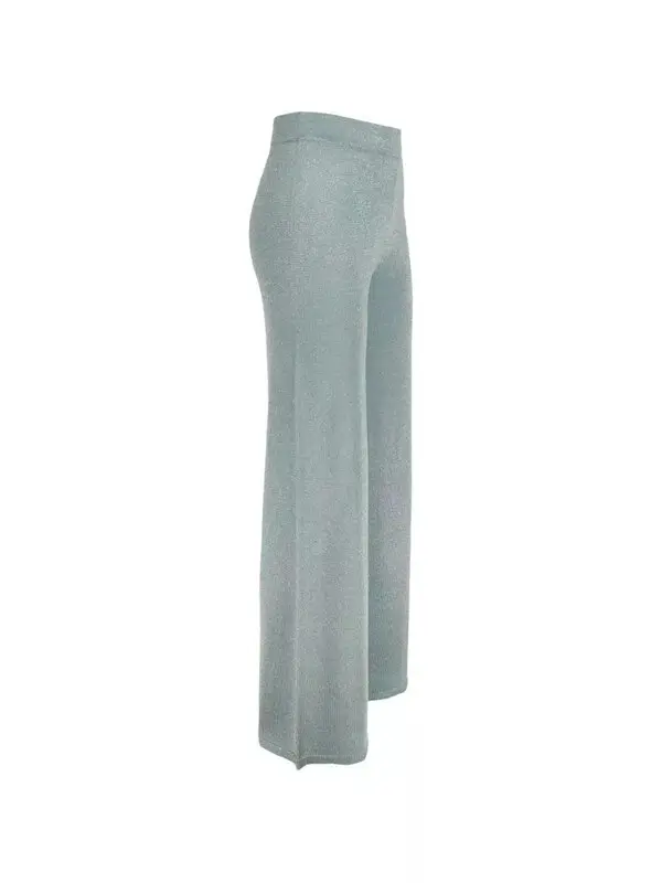 KANGRA Knitted Lurex Palazzo Pants