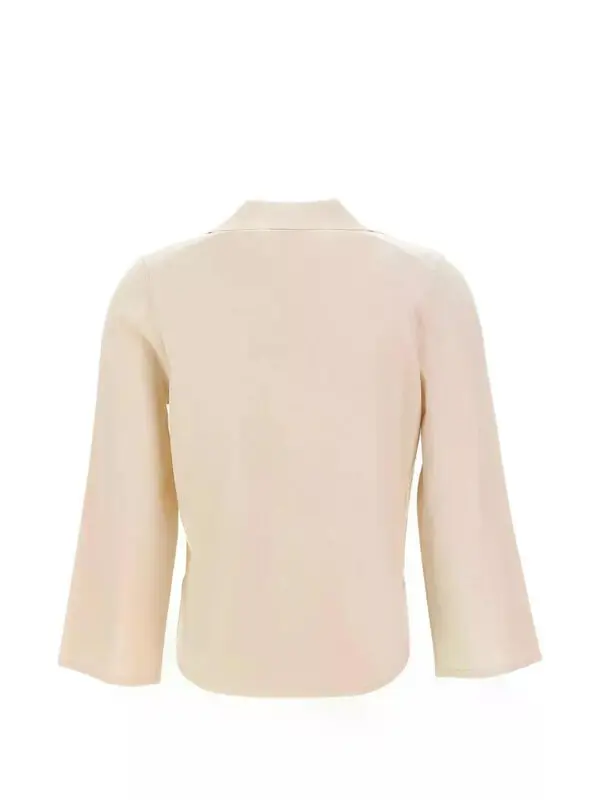 KANGRA V-neck Blouse With Slit Cuffs