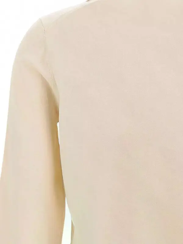 KANGRA V-neck Blouse With Slit Cuffs