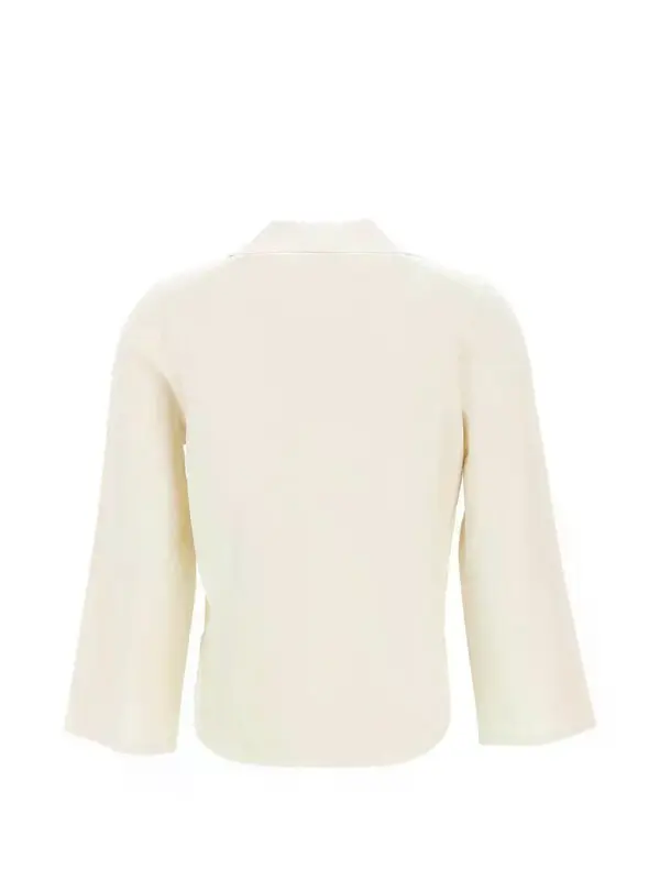 KANGRA V-neck Blouse With Slit Cuffs