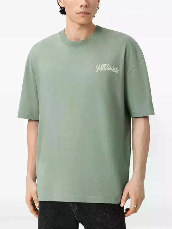 ALLSAINTS Odyssey Logo-print Short-sleeve T-shirt - Green