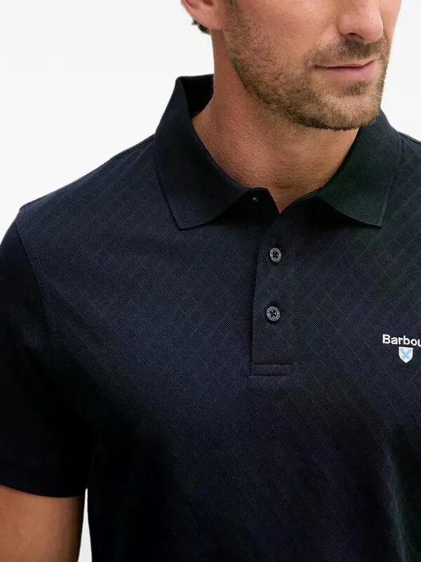 Barbour Diamond-textured Polo Shirt