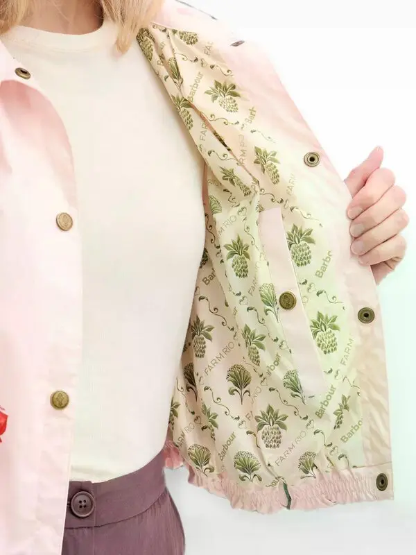 Barbour X Farm Rio Madalena Floral-print Jacket