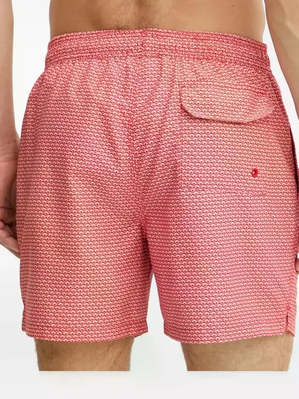 Barbour Geometric-print Drawstring Swim Shorts