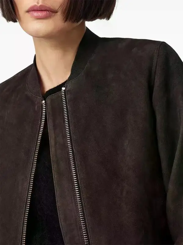 ALLSAINTS Orten Suede Bomber Jacket
