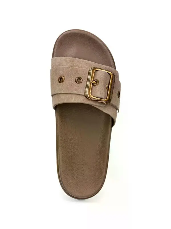 ALLSAINTS Ellie Western Buckle Slides
