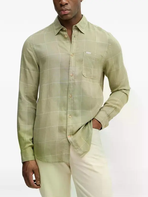 Barbour Citywell Tattersall Long-sleeve Shirt - Green