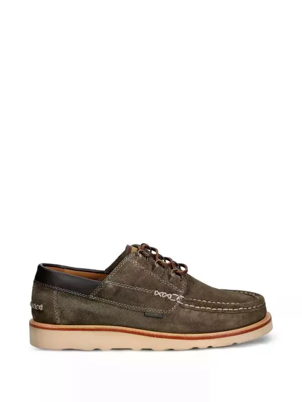 Barbour Murtun Contrast-stitch Derby Shoes - Grey