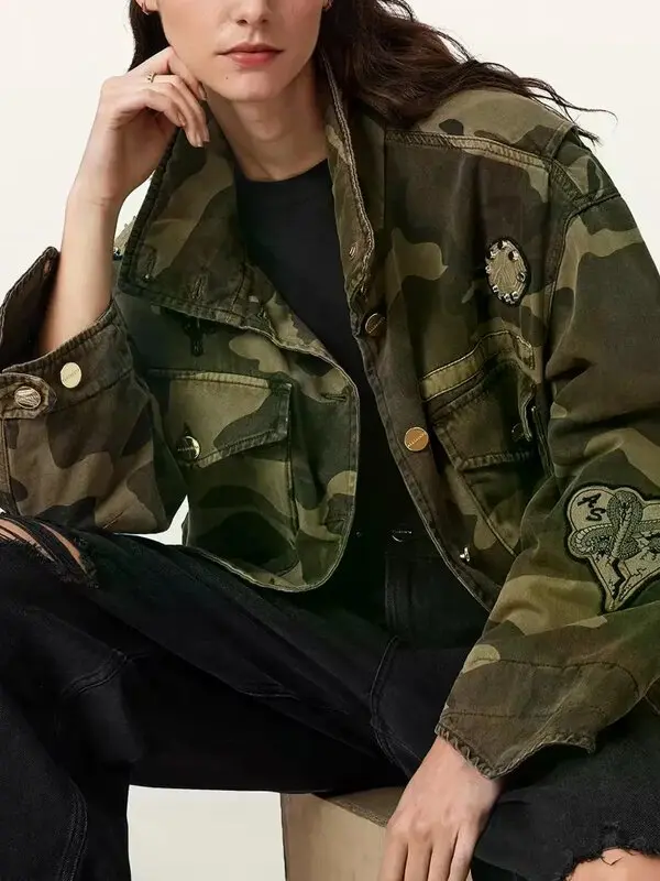 ALLSAINTS Clay Camouflage Patch-embellished Jacket