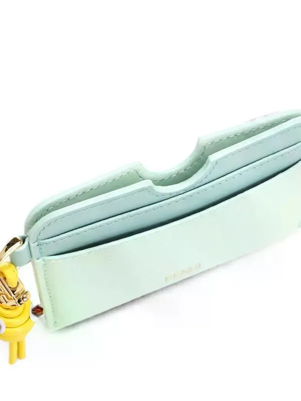 Fendi Ff Diamonds Fish-charm Card Holder