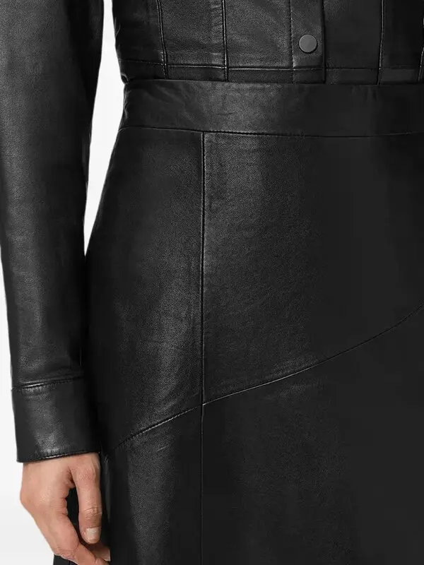 ALLSAINTS Asymmetric Panelled Midi Skirt
