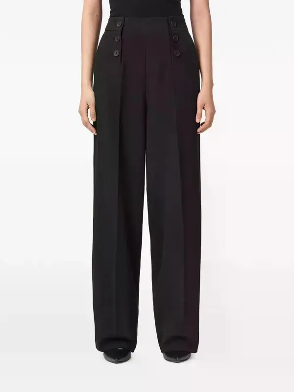 ALLSAINTS Raina Wide-leg Trousers With Button Detail