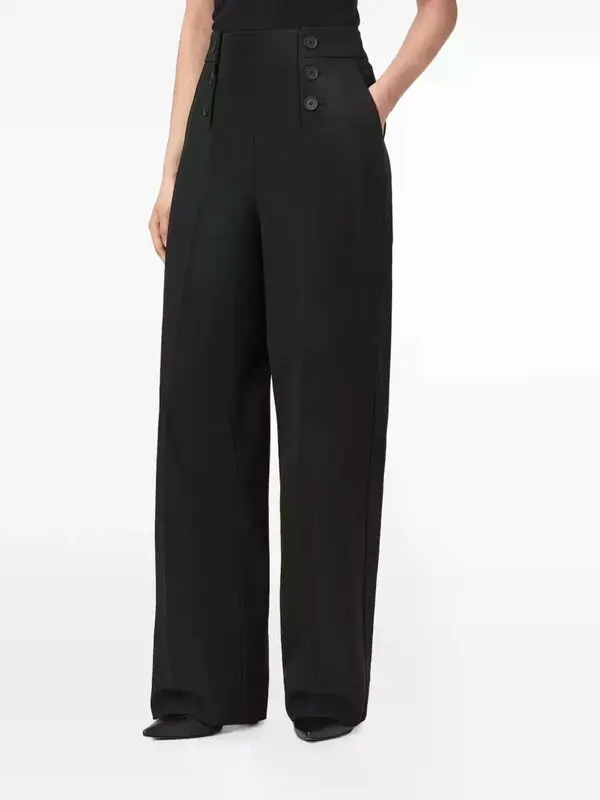ALLSAINTS Raina Wide-leg Trousers With Button Detail