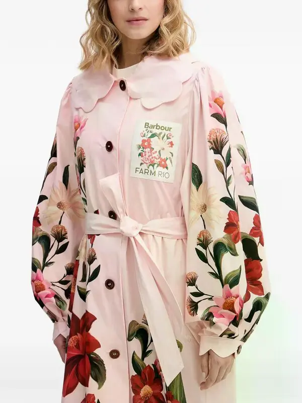 Barbour X Farm Rio Bromelia Coat