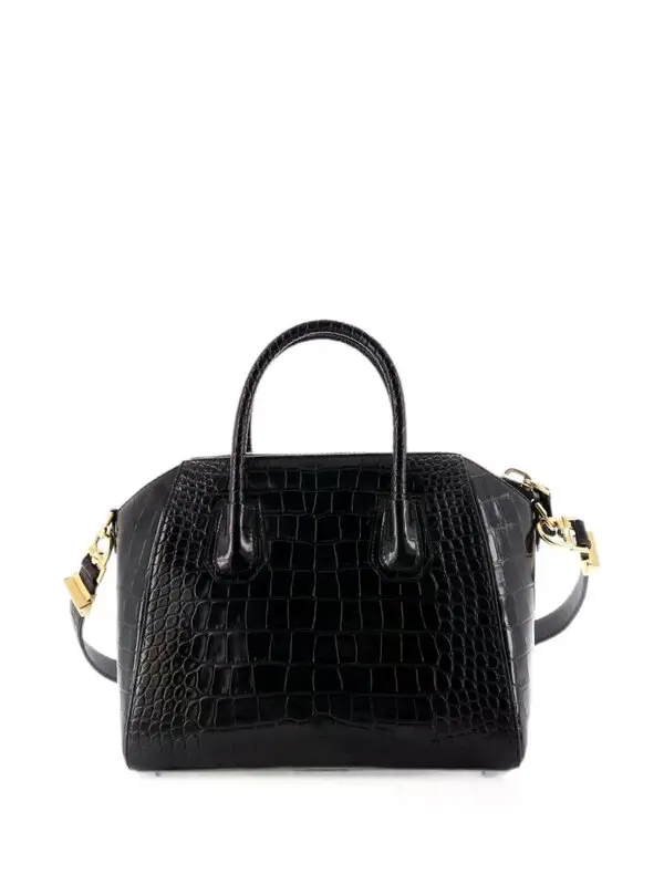 Givenchy Antigona Crocodile Embossed Leather Satchel