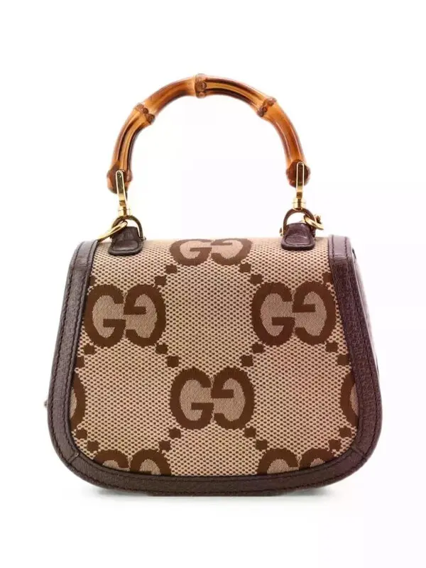 Gucci Jumbo Gg Canvas Mini Crossbody Bag - Brown
