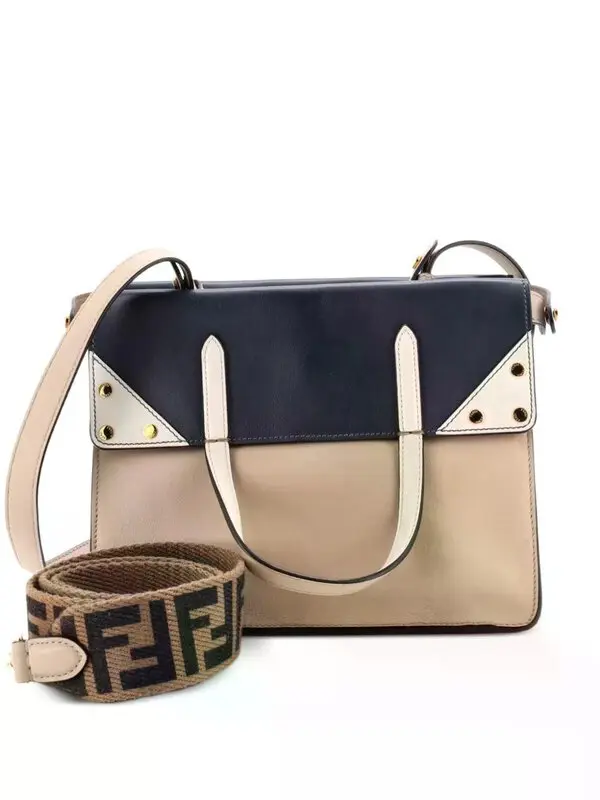 Fendi Flip Leather Small Tote Bag
