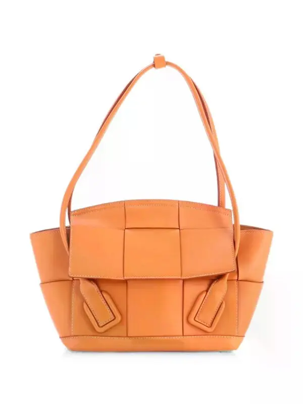 Bottega Veneta Maxi Intrecciato Leather Shoulder Bag - Brown