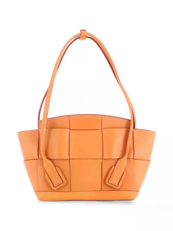 Bottega Veneta Maxi Intrecciato Leather Shoulder Bag - Brown