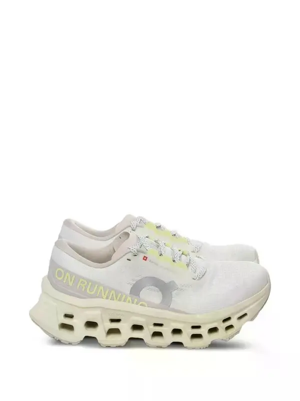 On Cloudmster 3 Logo-print Sneakers - Neutrals