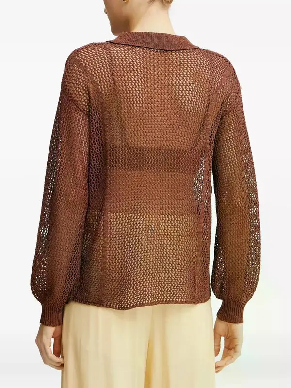 FRACOMINA Sheer Knit Cardigan