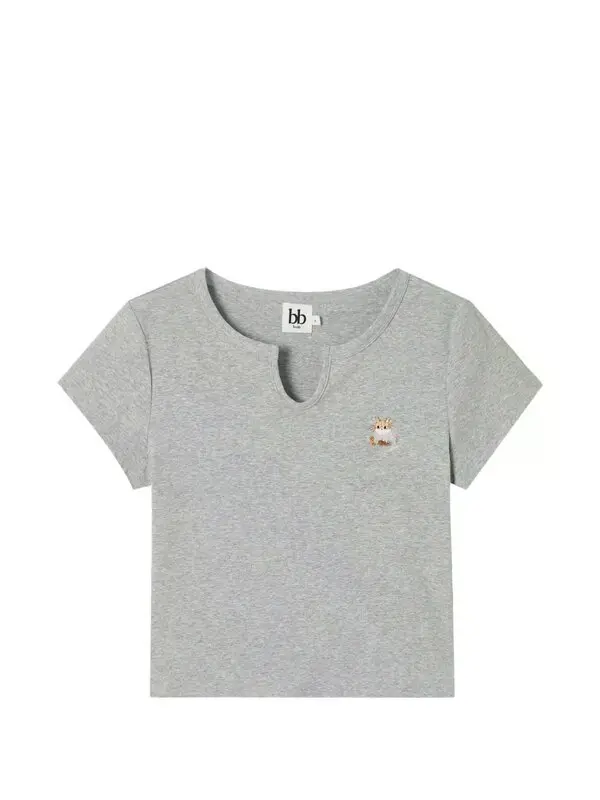 B+AB Embroidered Patch T-shirt