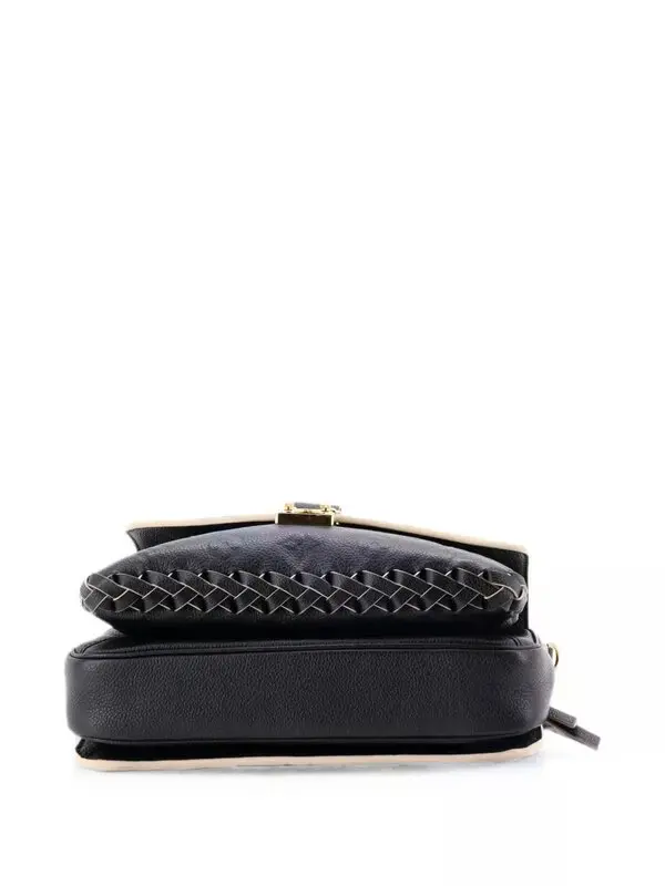LOUIS VUITTON Monogram Empreinte Leather Pochette Metis Bag - Black