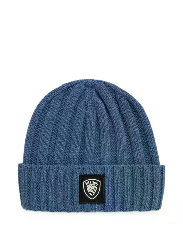 BLAUER. Cutter Beanie Hat - Blue