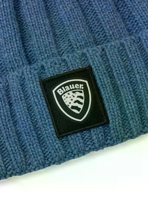 BLAUER. Cutter Beanie Hat - Blue