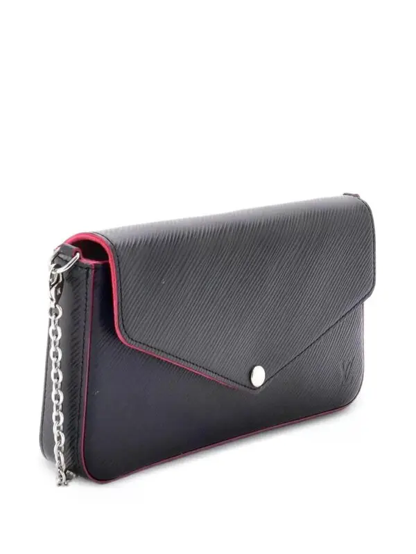 LOUIS VUITTON Felicie Pochette Epi Leather Crossbody Bag - Black
