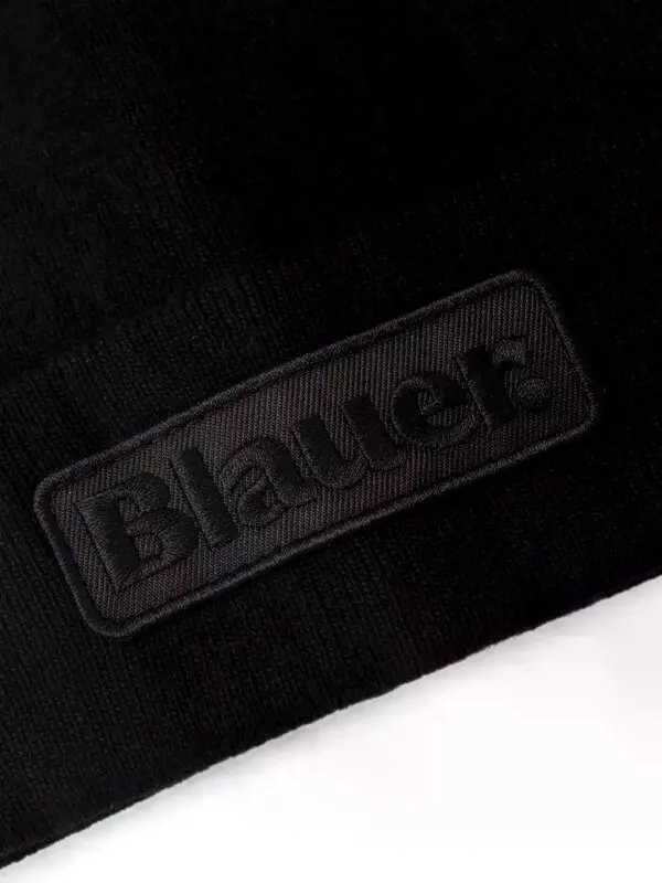 BLAUER. Logo-patch Beanie Hat