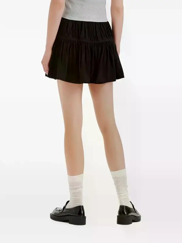 B+AB Button-up Ruffled Mini Skirt