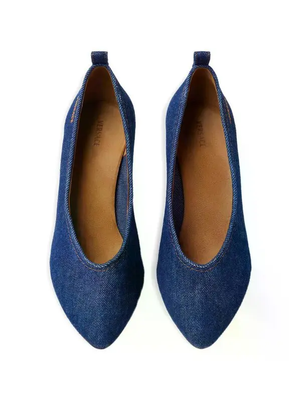Versace Tina Denim Pumps - Blue