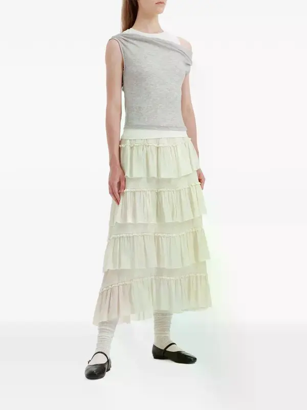 B+AB Tiered Ruffled Skirt