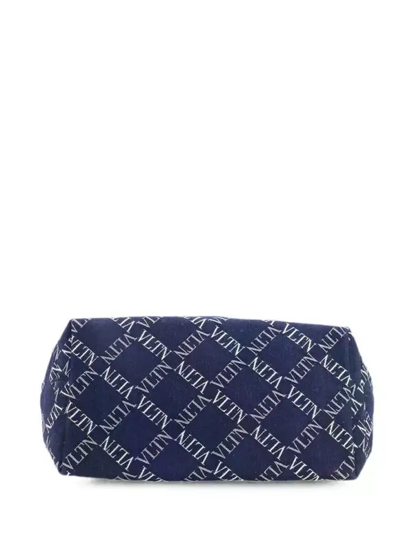 Valentino Garavani Vring Printed Denim Large Tote Bag