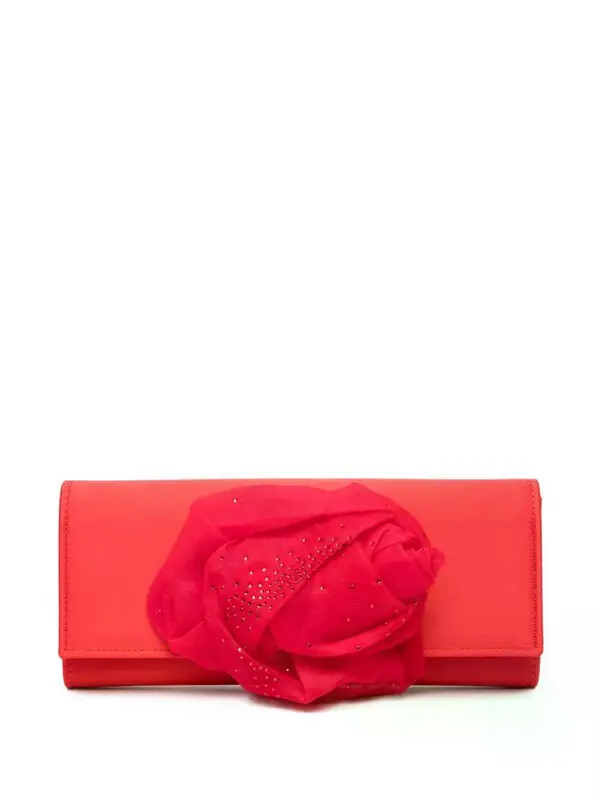 GEDEBE Peonia Envelope Clutch Bag - Red